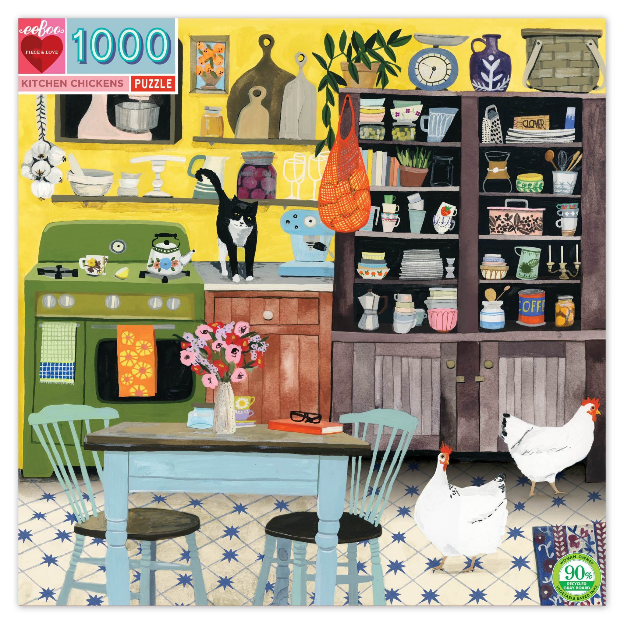 eeBoo Kitchen Chickens - Premium Puzzles